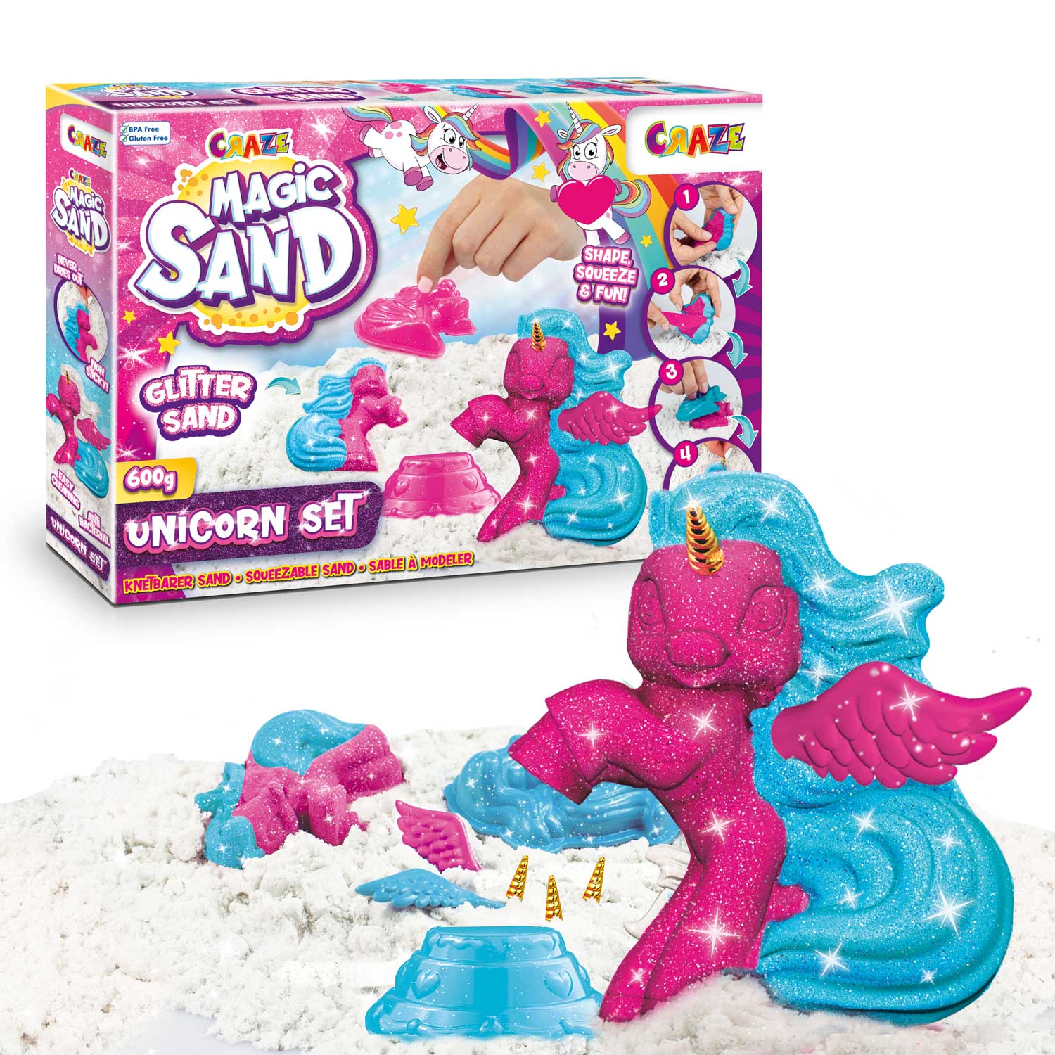MAGIC SAND - Playset Unicorn – CRAZE TOYS