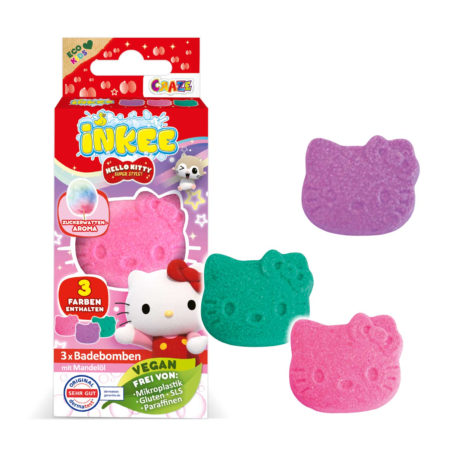 INKEE - 3-Pack Box Hello Kitty – CRAZE TOYS