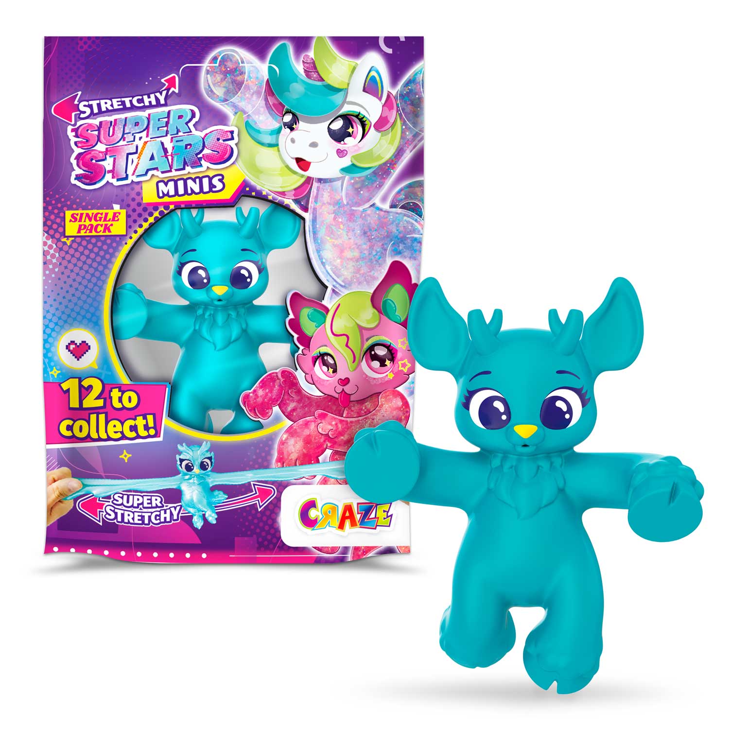 STRETCHY SUPERSTARS - Minis Single – CRAZE TOYS